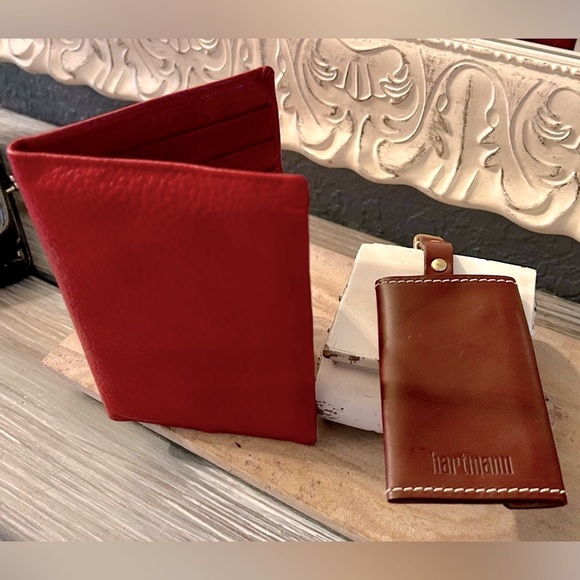 Hartmann | Bags | Hartmann Genuine Leather Travel Bundle Luggage Tag ...